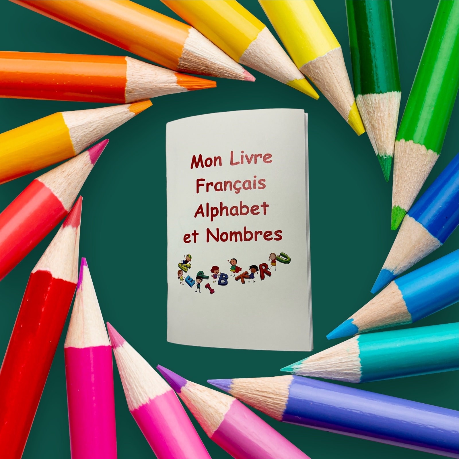 French Coloring Book Alphabet and Numbers - Mon Livre Français Alphabet ...