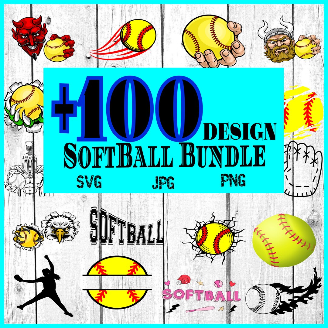 Softball Svg Bundle Softball Svg Softball Mom Svg Softball Clipart