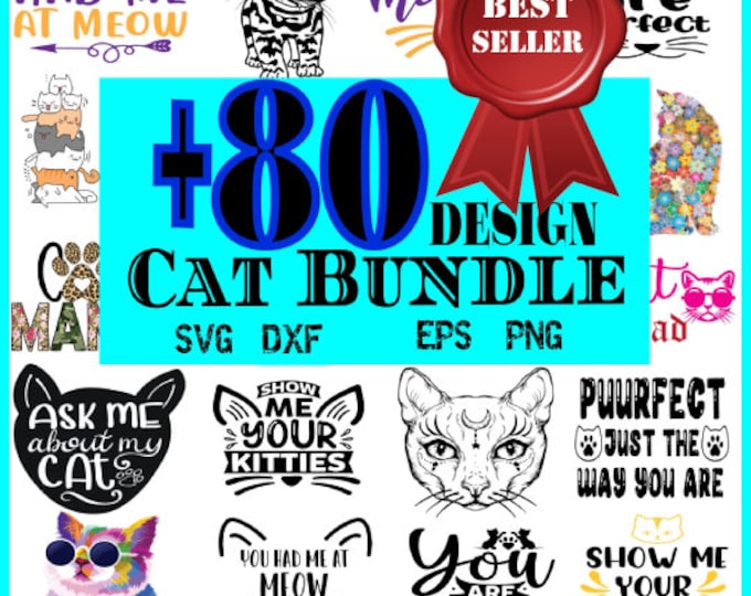 Katze SVG Bundle, Katze PNG Bundle, Katze Clipart, Kätzchen svg ...