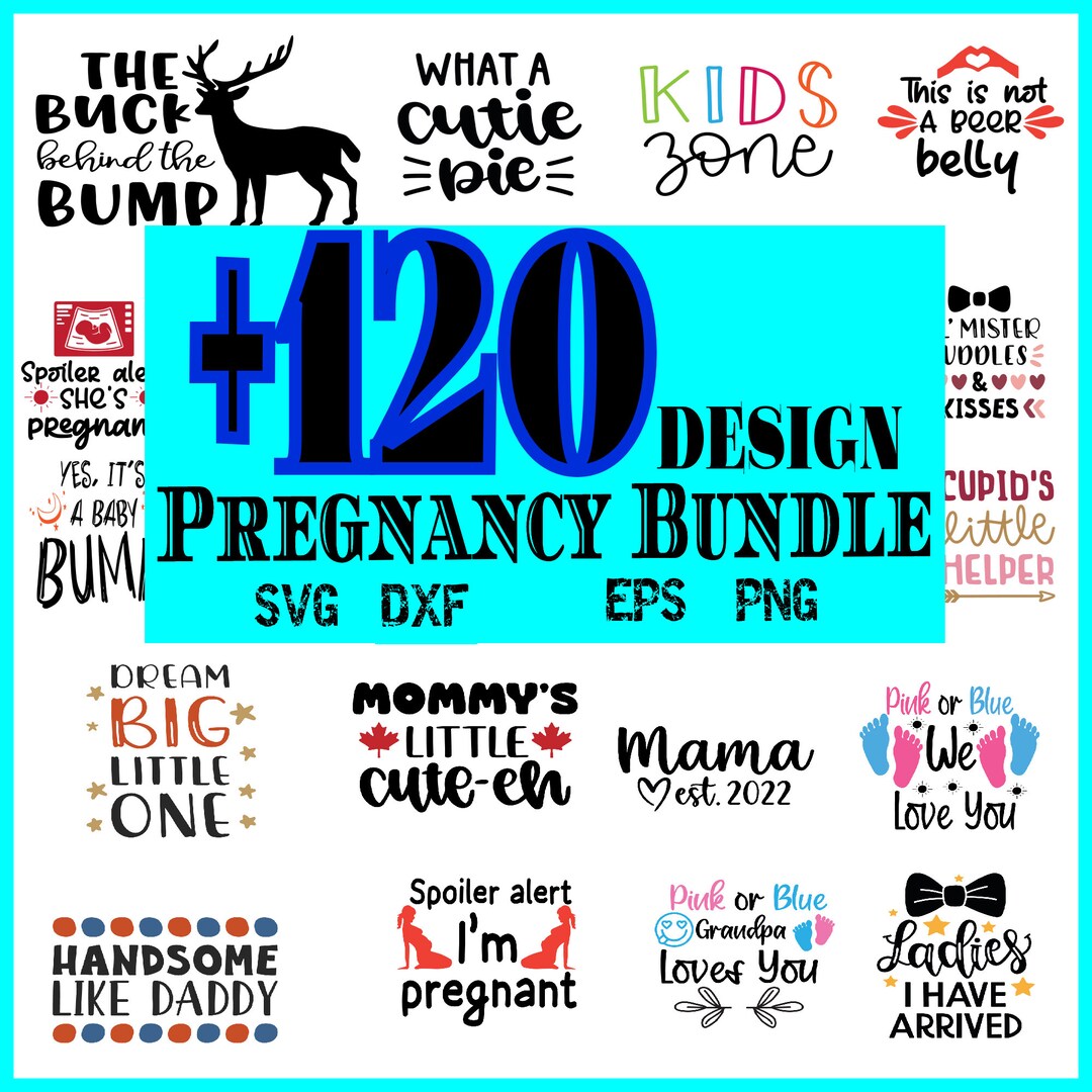 Pregnancy Svg Bundle, Pregnant Woman Svg, Mom Life Svg, Mother's Day ...