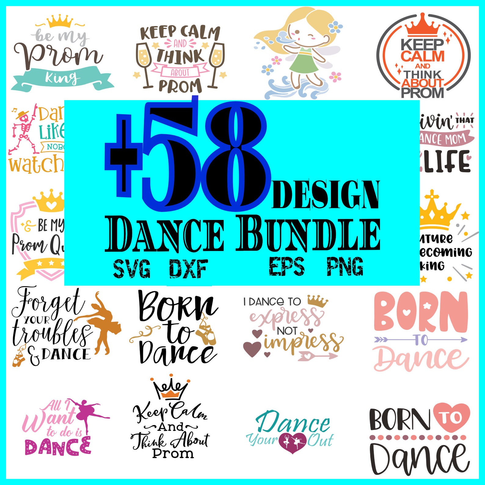 Dance Svg Cut File for Cricut, Dancer Silhouette Svg, Dance Team Svg ...