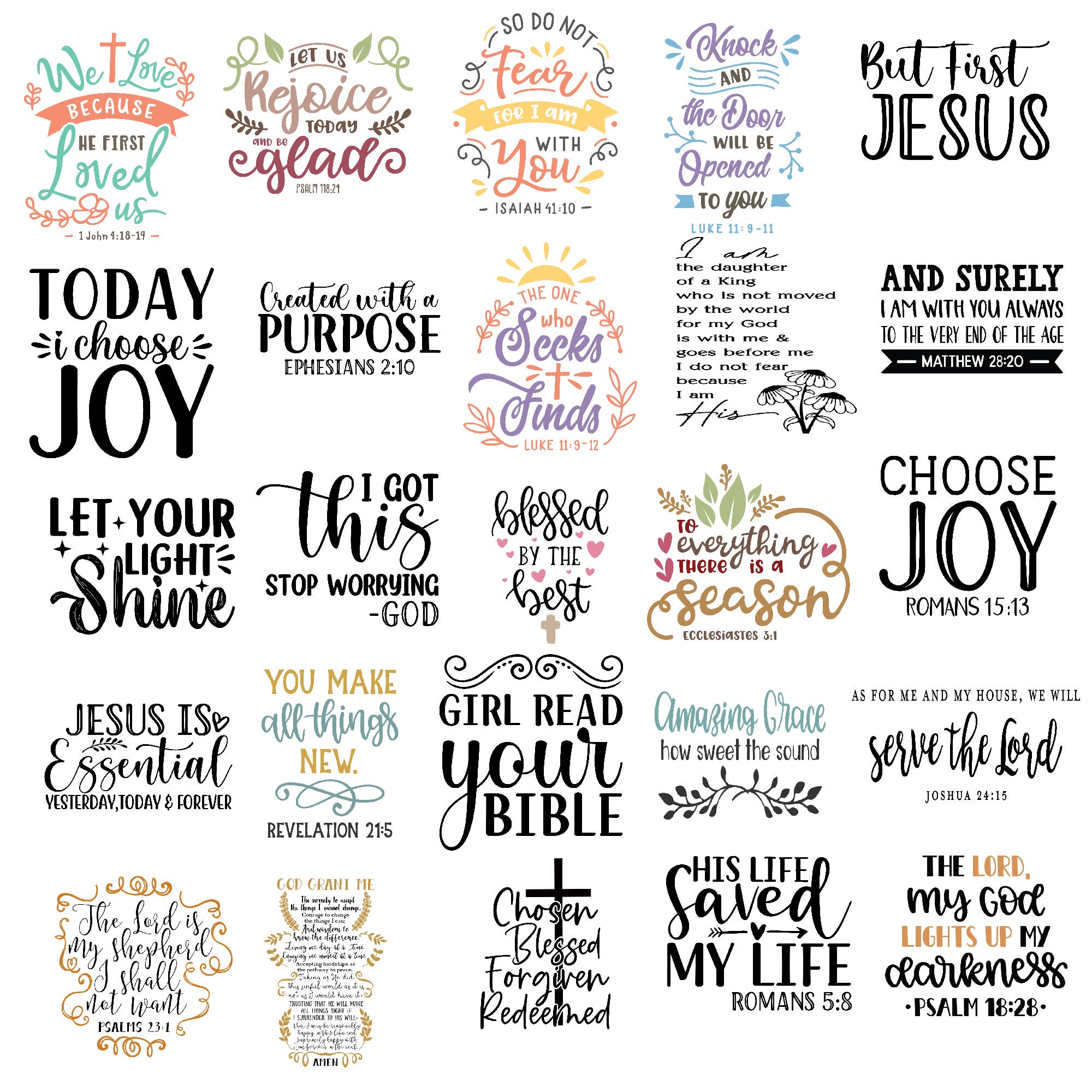 Christian Bundle SVG, Scripture Bundle, Waymaker SVG, Bible Verse ...