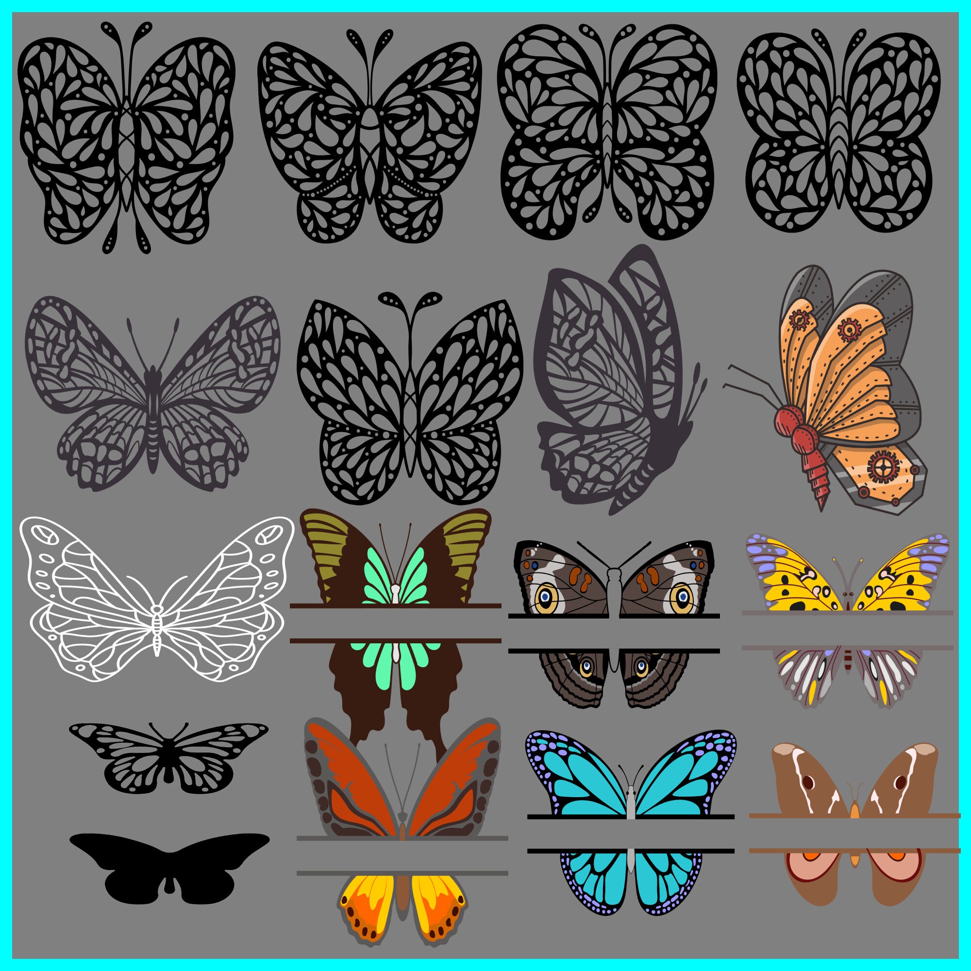 Butterfly SVG Butterfly Bundle SVG Files Butterfly SVG - Etsy