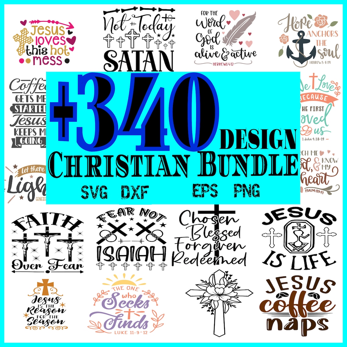 Christian Bundle SVG Scripture Bundle Faith Bundle Bible - Etsy