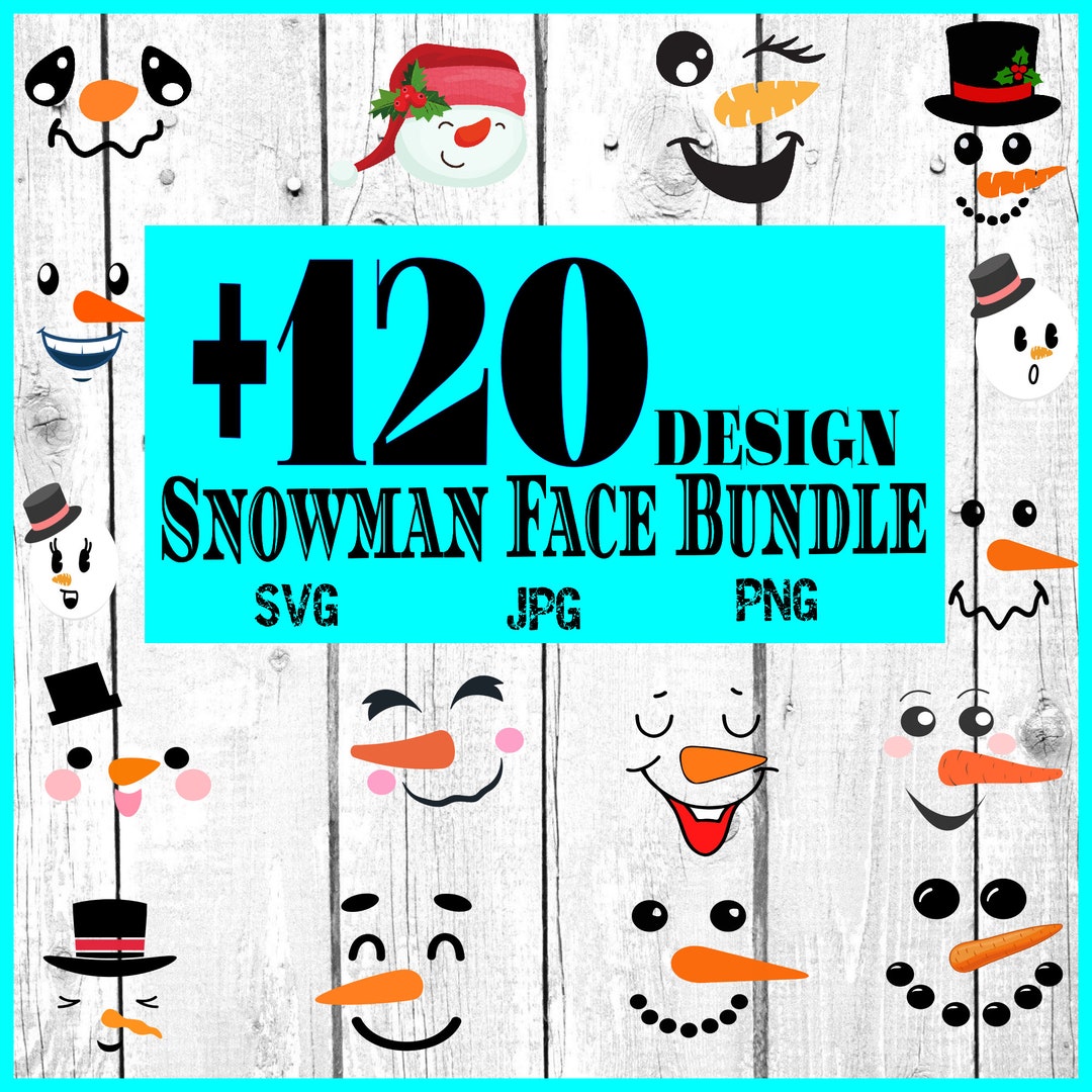 Snowman Face SVG, Snowman Ornament SVG Png, Christmas Snowman Svg, Girl ...