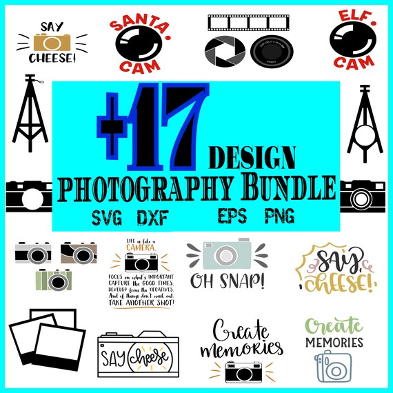 Photography SVG Bundle Camera Cut File Photographer Saying - Etsy
