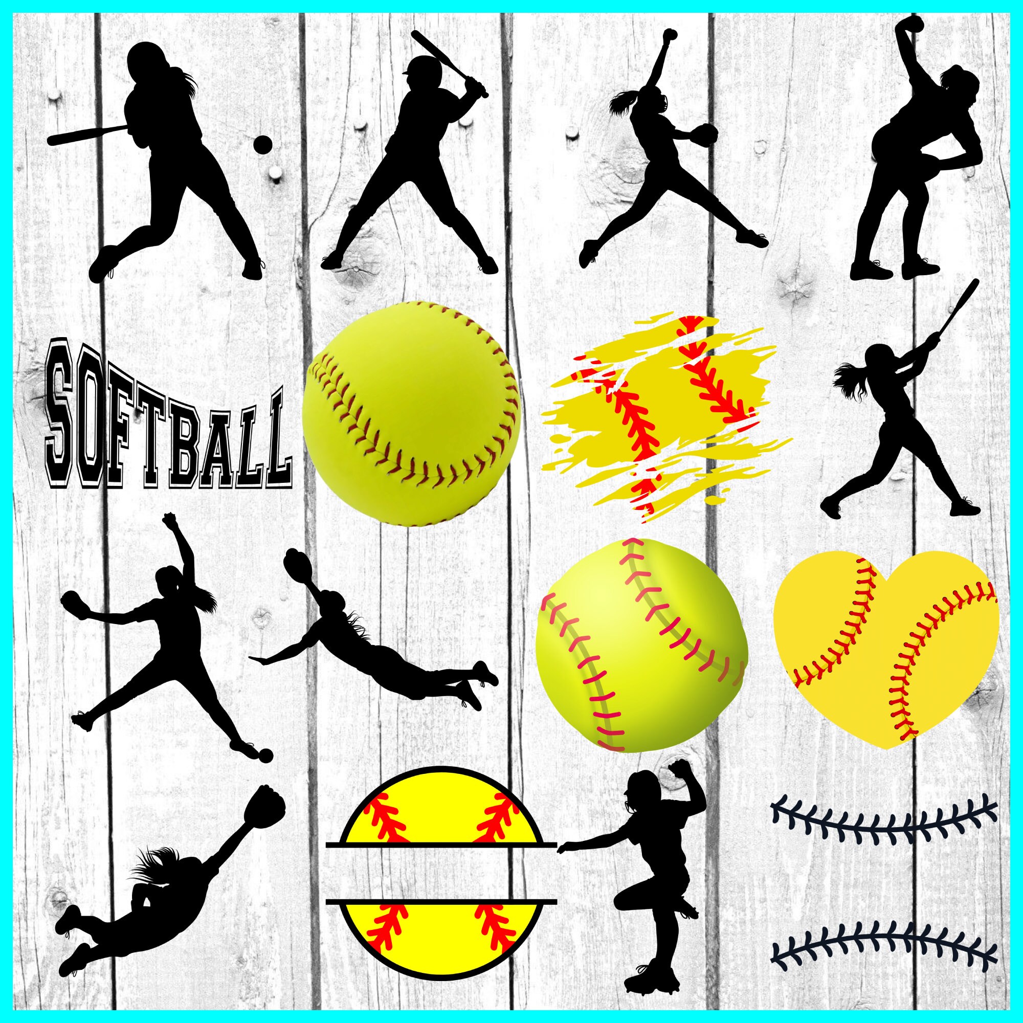 Softball SVG Bundle | Softball SVG | Softball Mom SVG | Softball ...