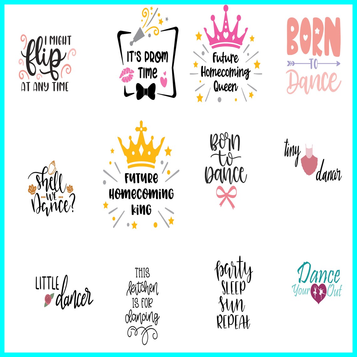 Dance Svg Cut File for Cricut Dancer Silhouette Svg Dance - Etsy