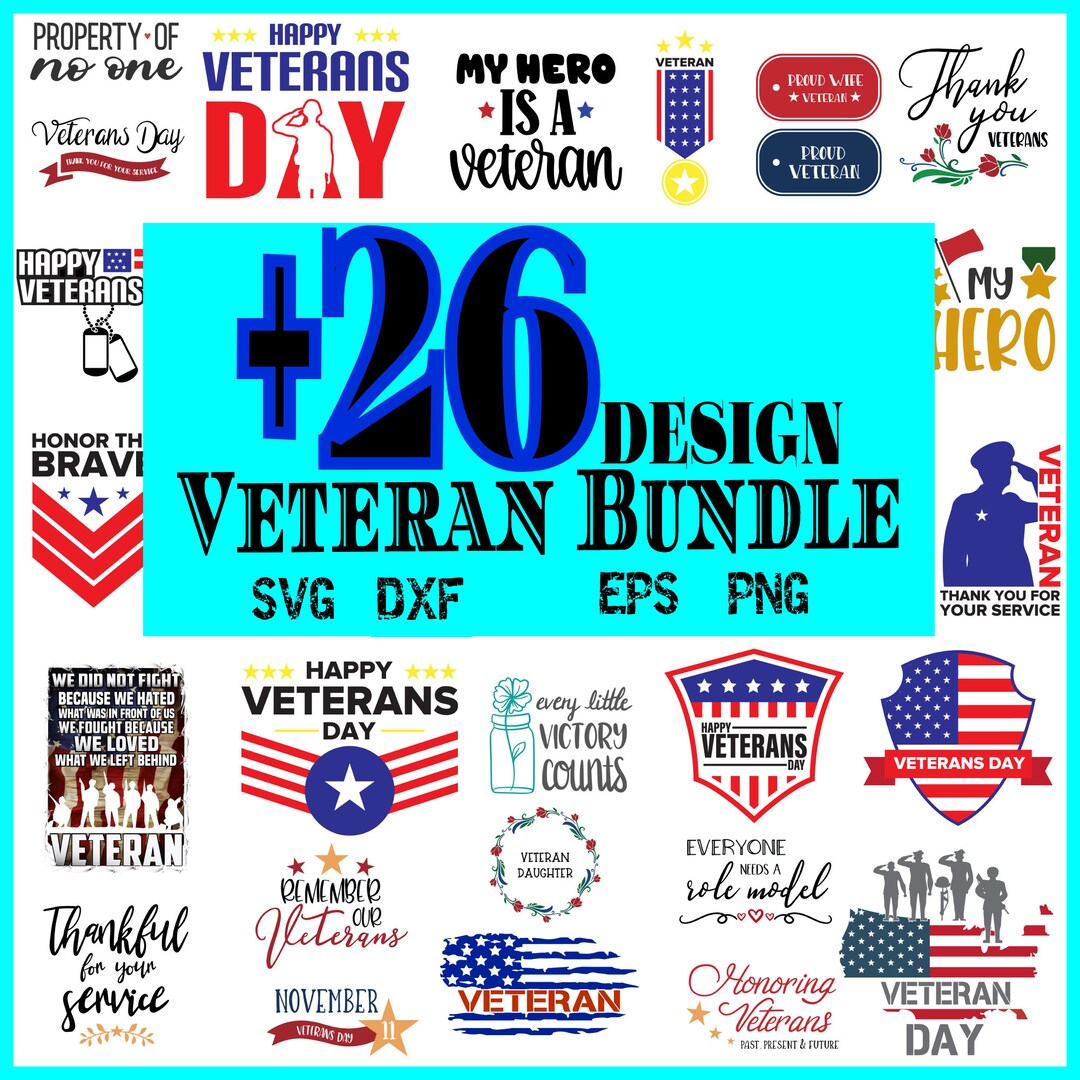 Bundle Veteran Svg, Military Svg, Patriotic Svg, Veteran Png, Soldier ...