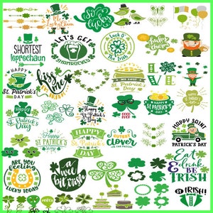 St Patrick's Day Svg Bundle, Lucky Svg, Leprechaun Svg, Irish Svg, St ...