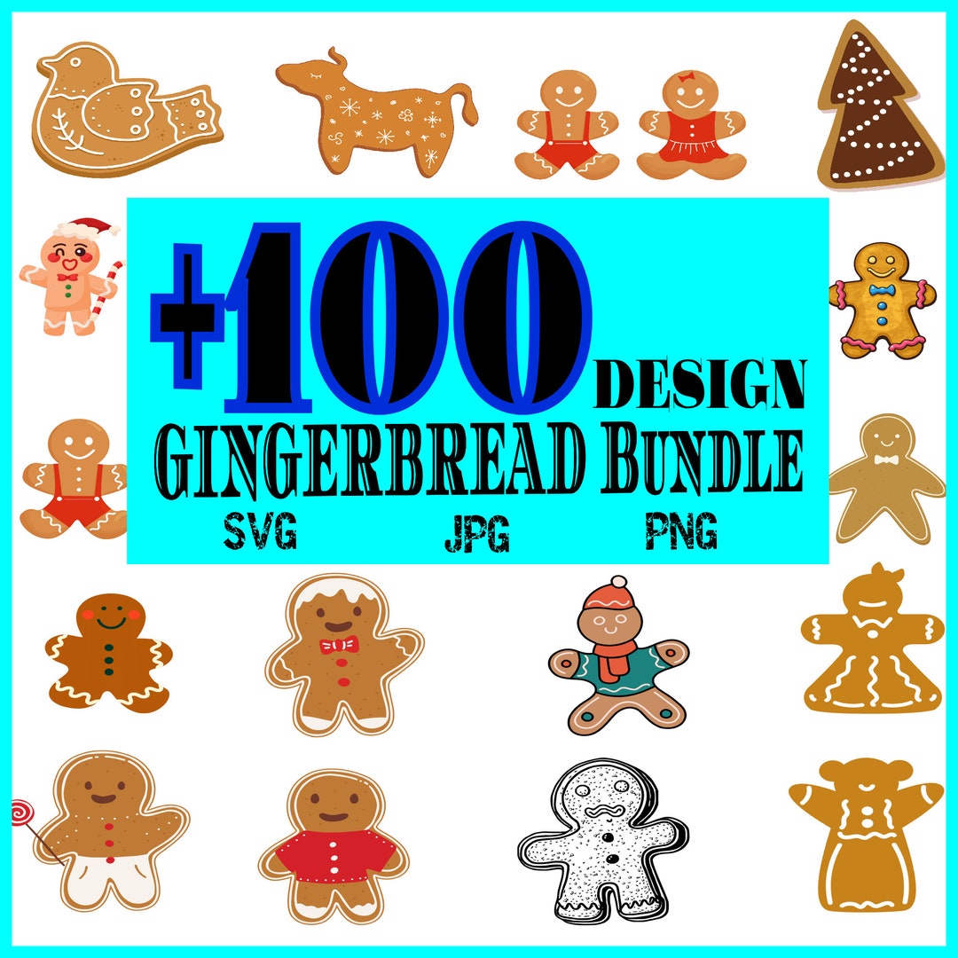 Gingerbread SVG Bundle, Gingerbread PNG, Gingerbread Ornament ...