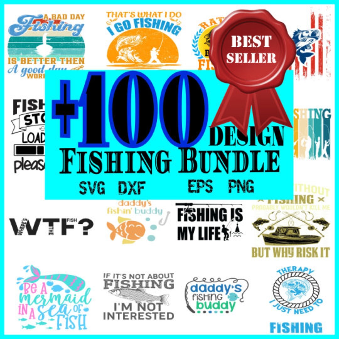 Fisherman Catching Fish SVG, EPS, PNG, Pdf | Fishing Svg | Cut File ...