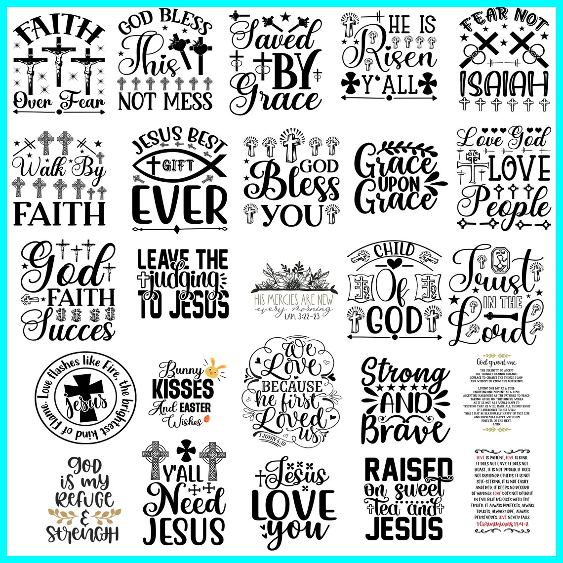 Christian Bundle SVG Scripture Bundle Faith Bundle Bible - Etsy