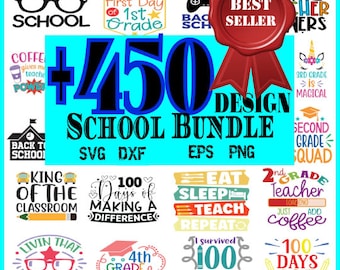 Teacher Svg Bundle, Teacher Quote Svg, School Svg, Teacher Life Svg ...