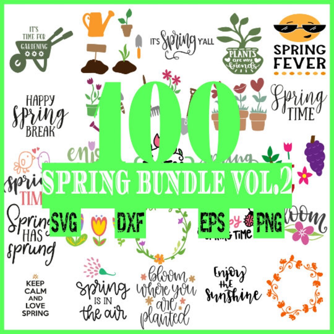 Spring SVG Bundle, Spring Svg, Easter Svg, Spring Design for Shirts ...
