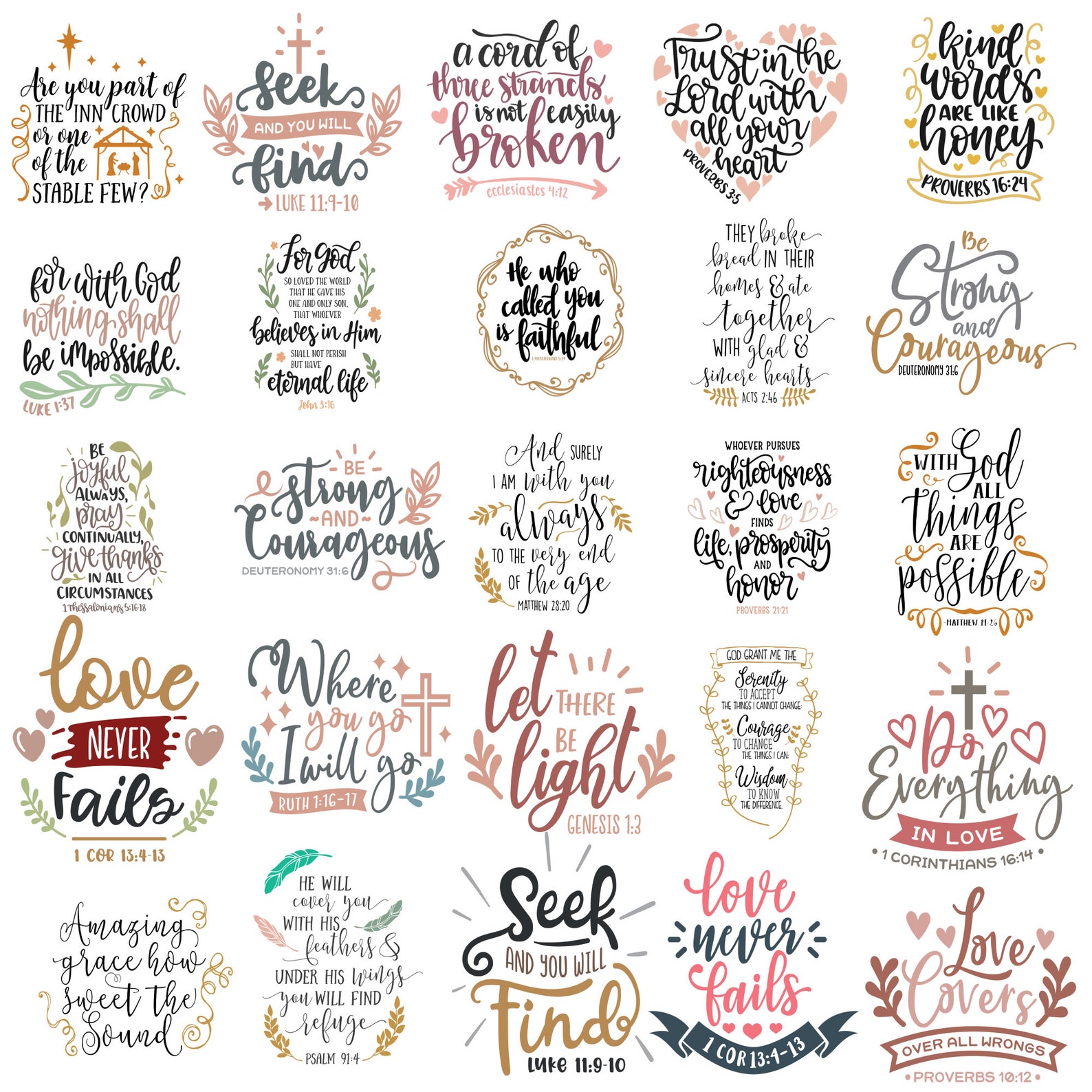 Christian Bundle SVG, Scripture Bundle, Waymaker SVG, Bible Verse ...