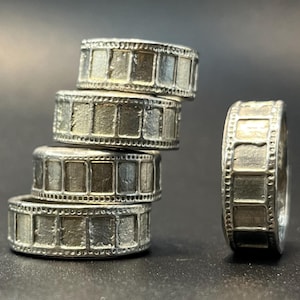 Movie Film Reel Pewter Casted Ring Design - Etsy
