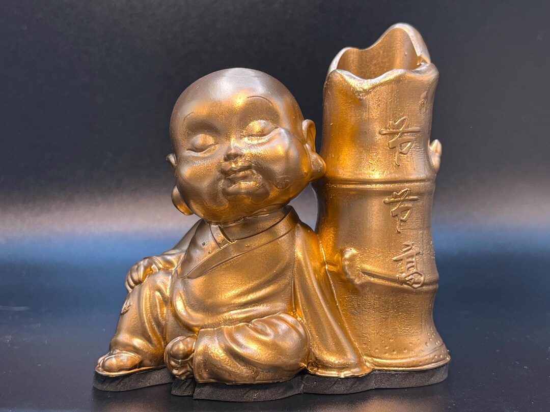 Resin 3D Printed Baby Buddha Pen Holder - Etsy
