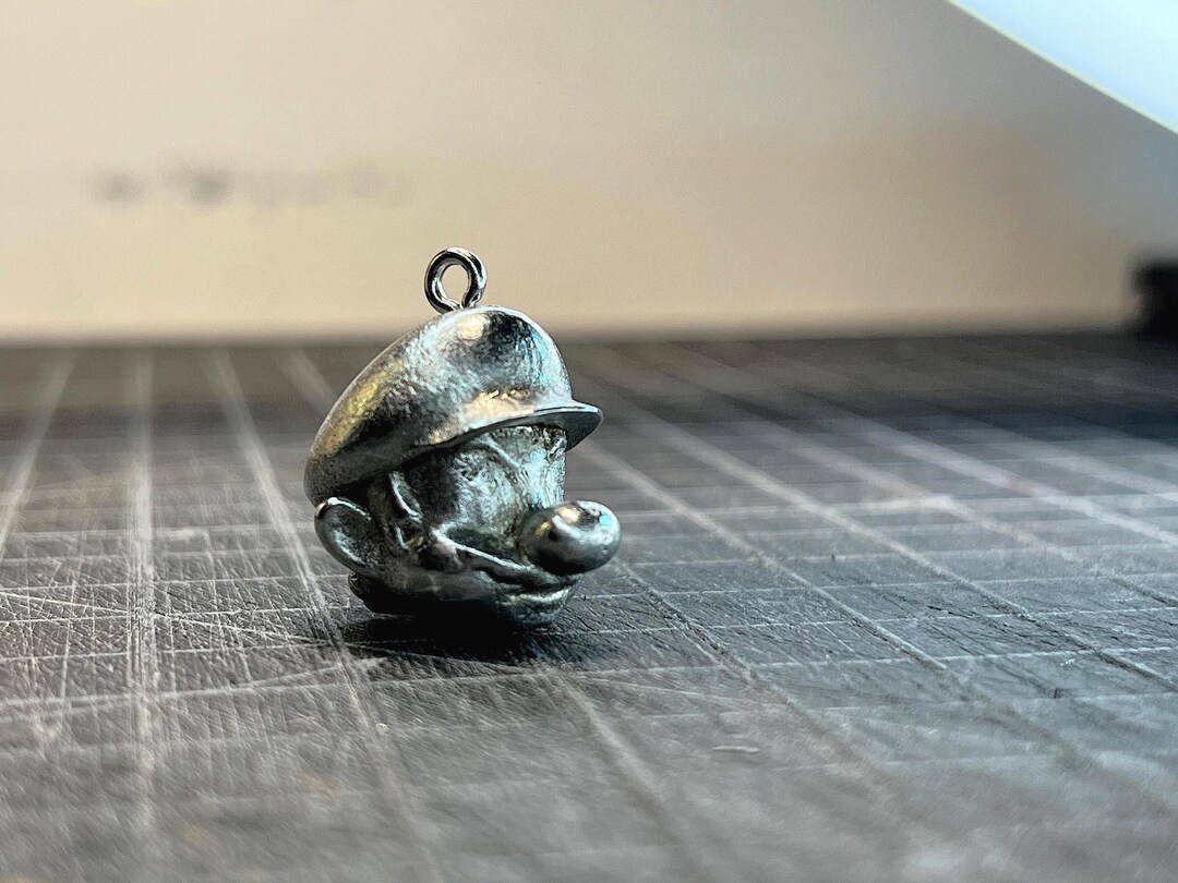 Metal Casted Metal Mario Resin 3D Printed Necklace Design - Etsy