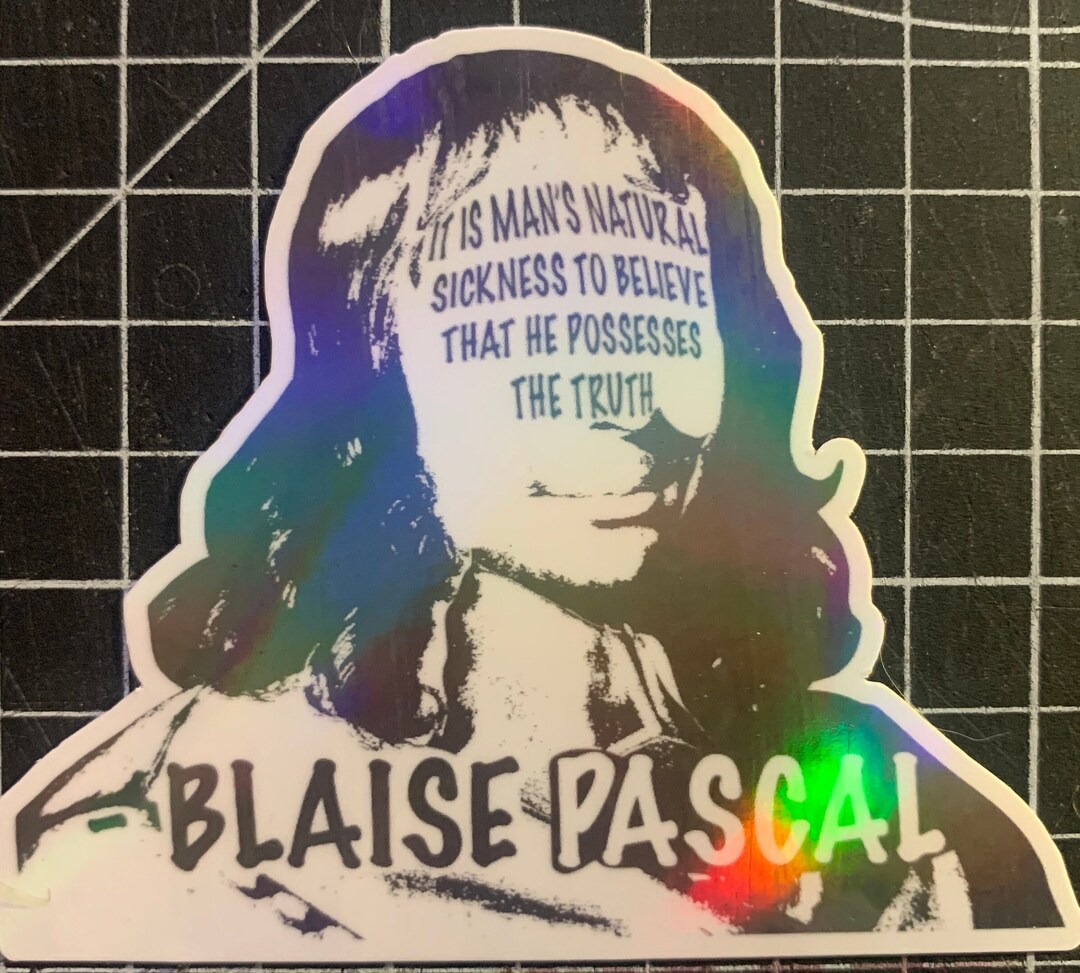 Blaise Pascal Quote Stickers Spirituality Oneness - Etsy