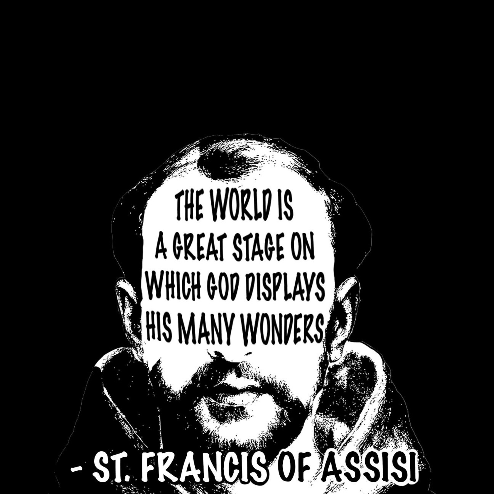 St. Francis of Assisi Quote Stickers, Spirituality, Oneness, Wholeness ...