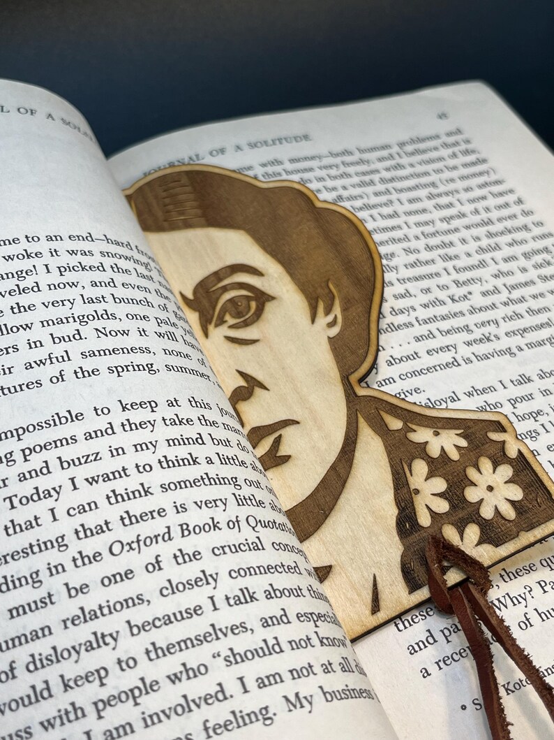 Virginia Woolf Wooden Bookmark (customizable Quotes) - Etsy