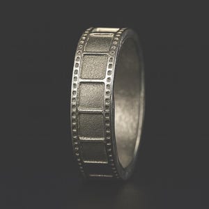 Movie Film Reel Pewter Casted Ring Design - Etsy
