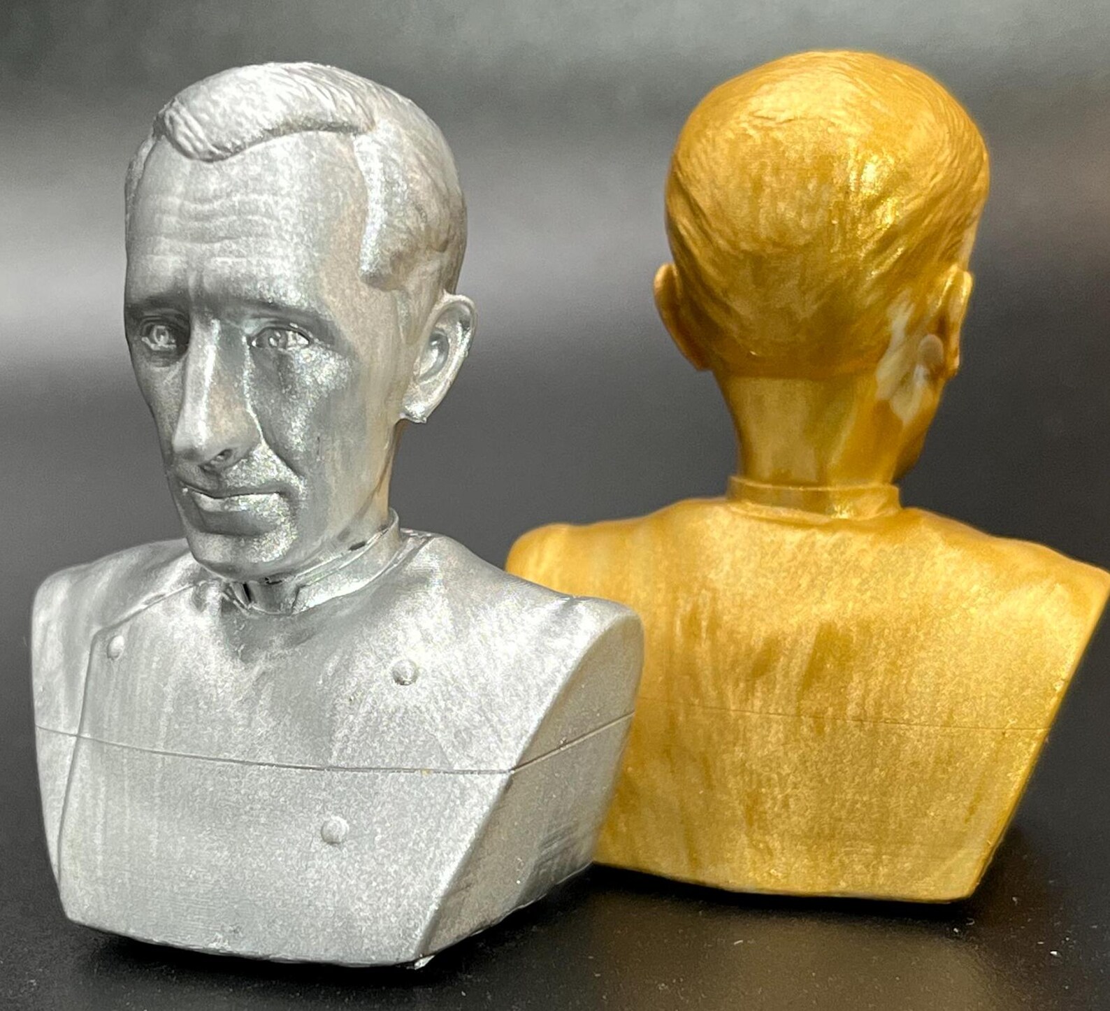 3D Printed Philosopher Chess Pawn Set (gold & Silver) Collection 3 - Etsy