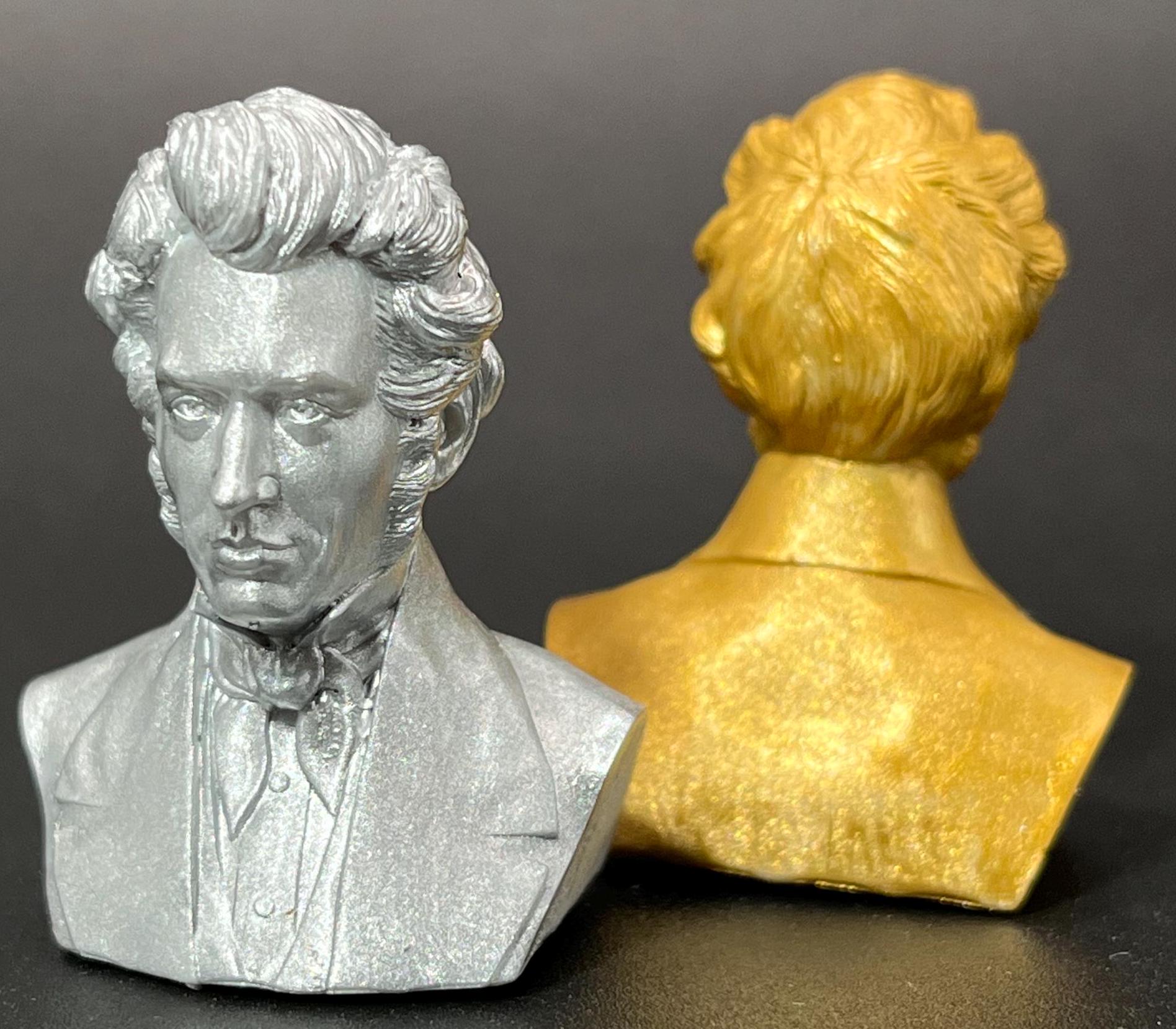 3D Printed Philosopher Chess Pawn Set (gold & Silver) Collection 3 - Etsy