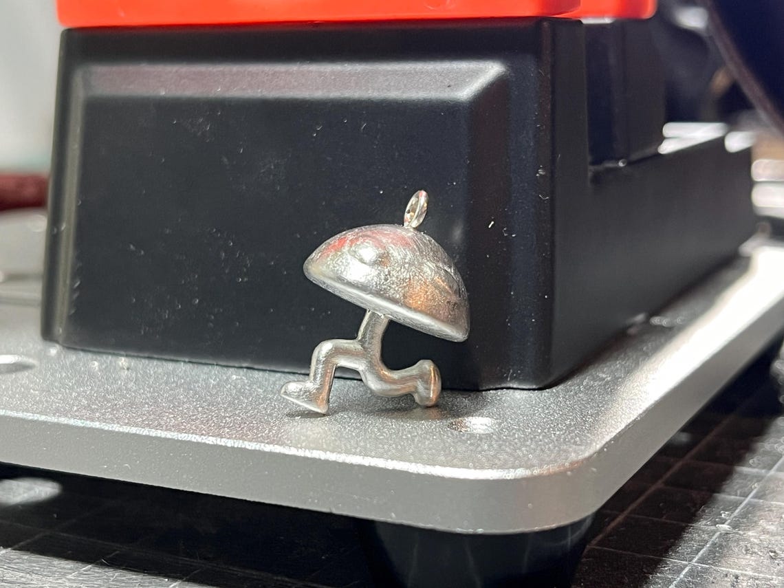 Metal Casted Earthbound Villain "ramblin' Evil Mushroom" Resin 3D ...
