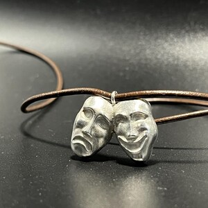 Metal Casted Theater Masks Necklace Design - Etsy