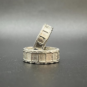 Movie Film Reel Pewter Casted Ring Design - Etsy