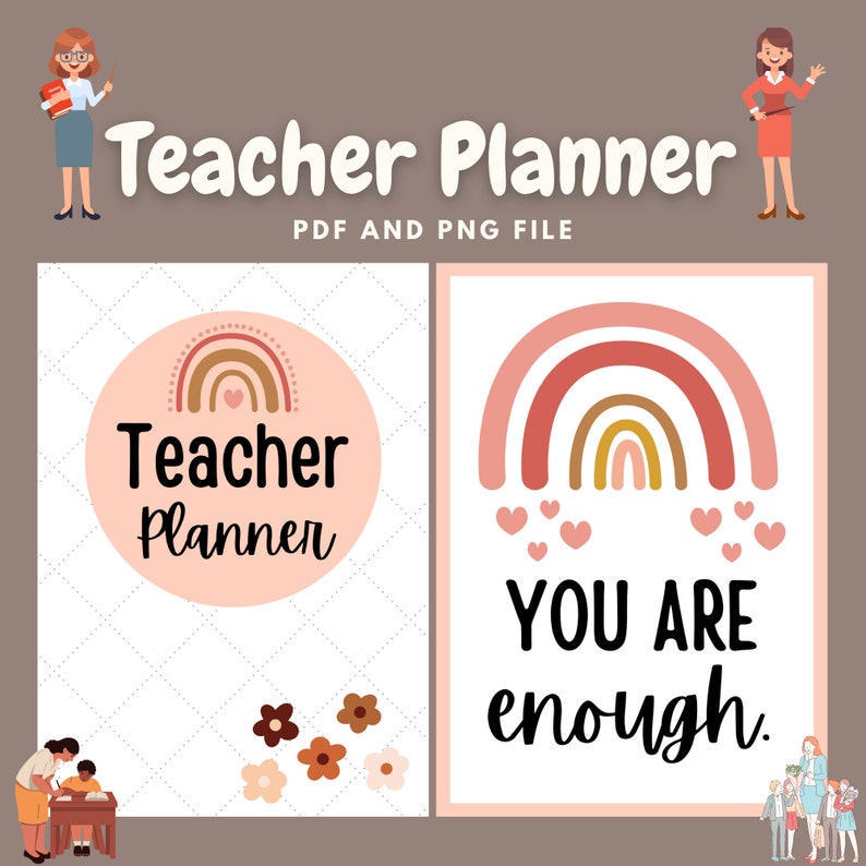 Teacher Planner 12 Monthly Printable Planner, Academic Planning for ...