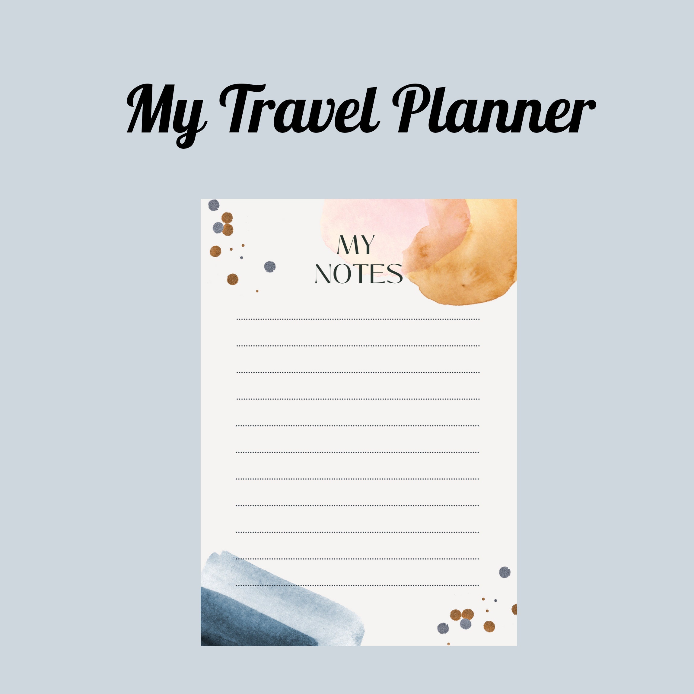Travel Planner Printable, Travel Itinerary, My Destination, Vocation ...