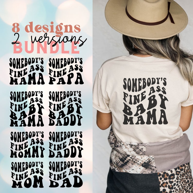 Somebody's Fine Ass Mama Svg Bundle Fine Ass Baby Mama Svg - Etsy Canada