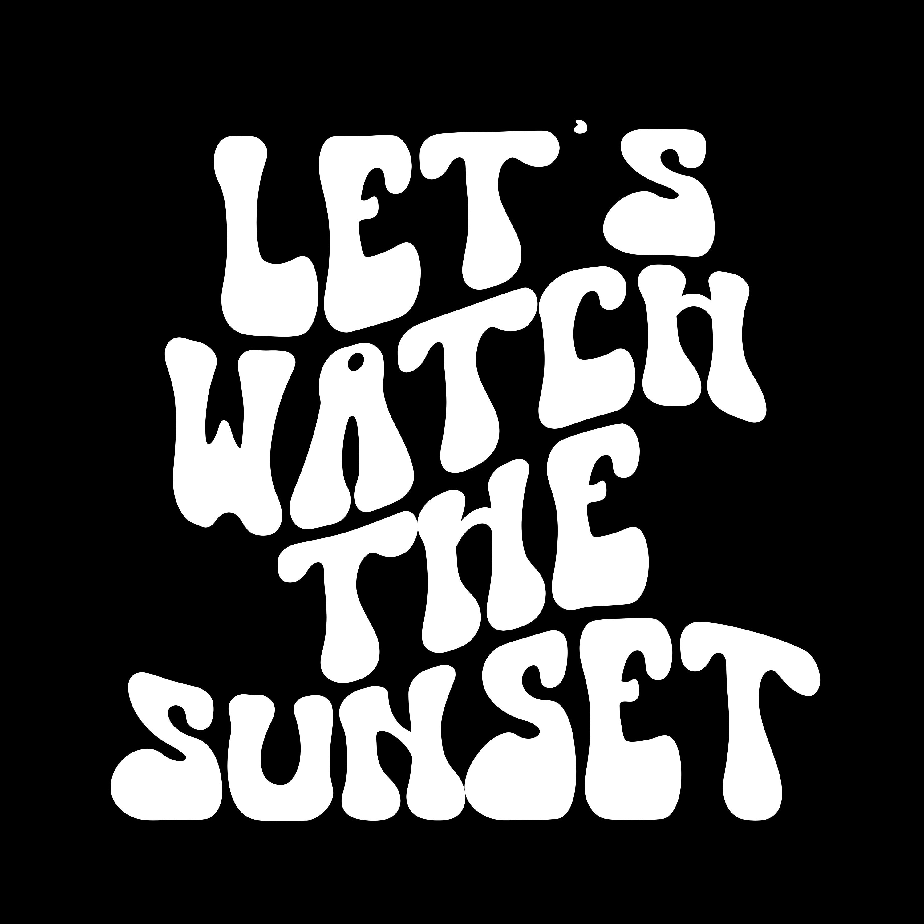 Let's Watch the Sunset Svg Sunset Png Popular Png Trendy - Etsy