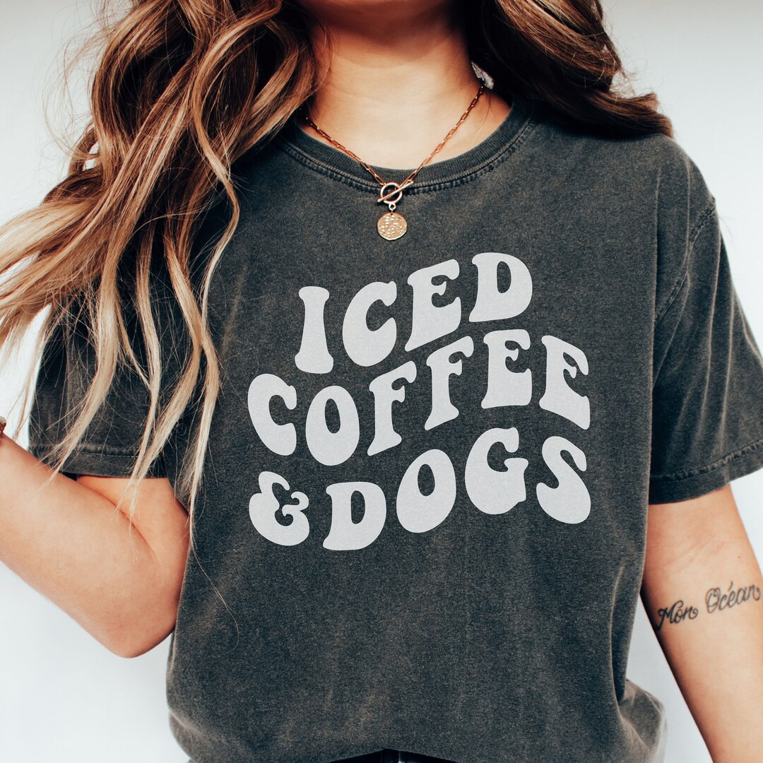 Iced Coffee and Dogs Svg Bundle Coffee Png Trendy Svg Mental - Etsy