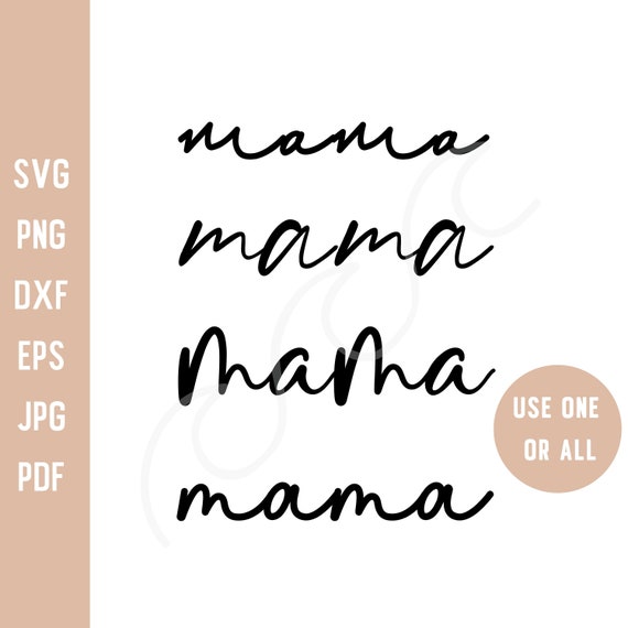 Mama Script Svg Mama Calligraphy Svg Mama Cursive Svg Mama Svg | Etsy