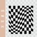 Wavy Checkered Pattern Svg, Warp Checkered Png, Groovy Checkered Svg ...