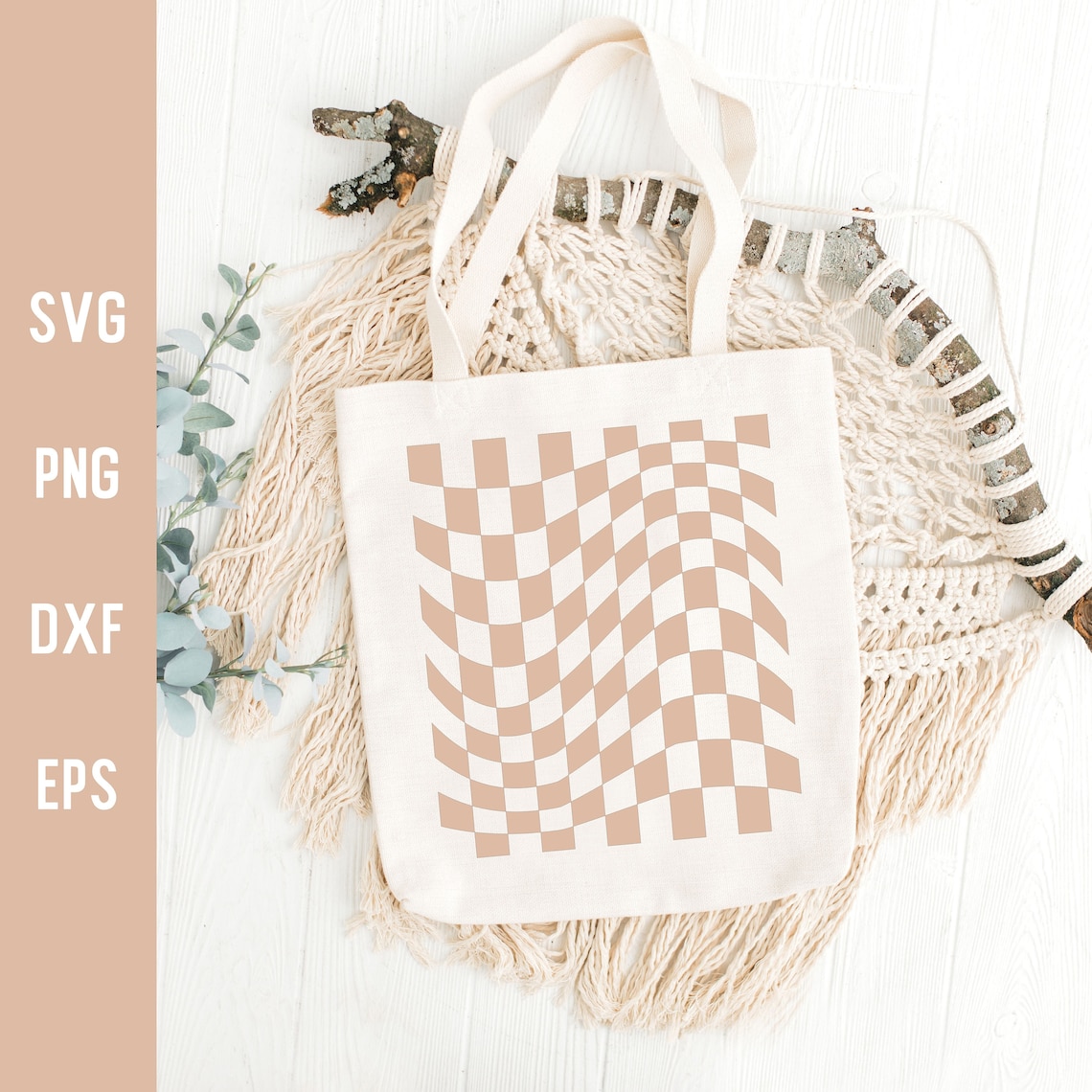 Wavy Checkered Pattern Svg Warp Checkered Png Groovy - Etsy