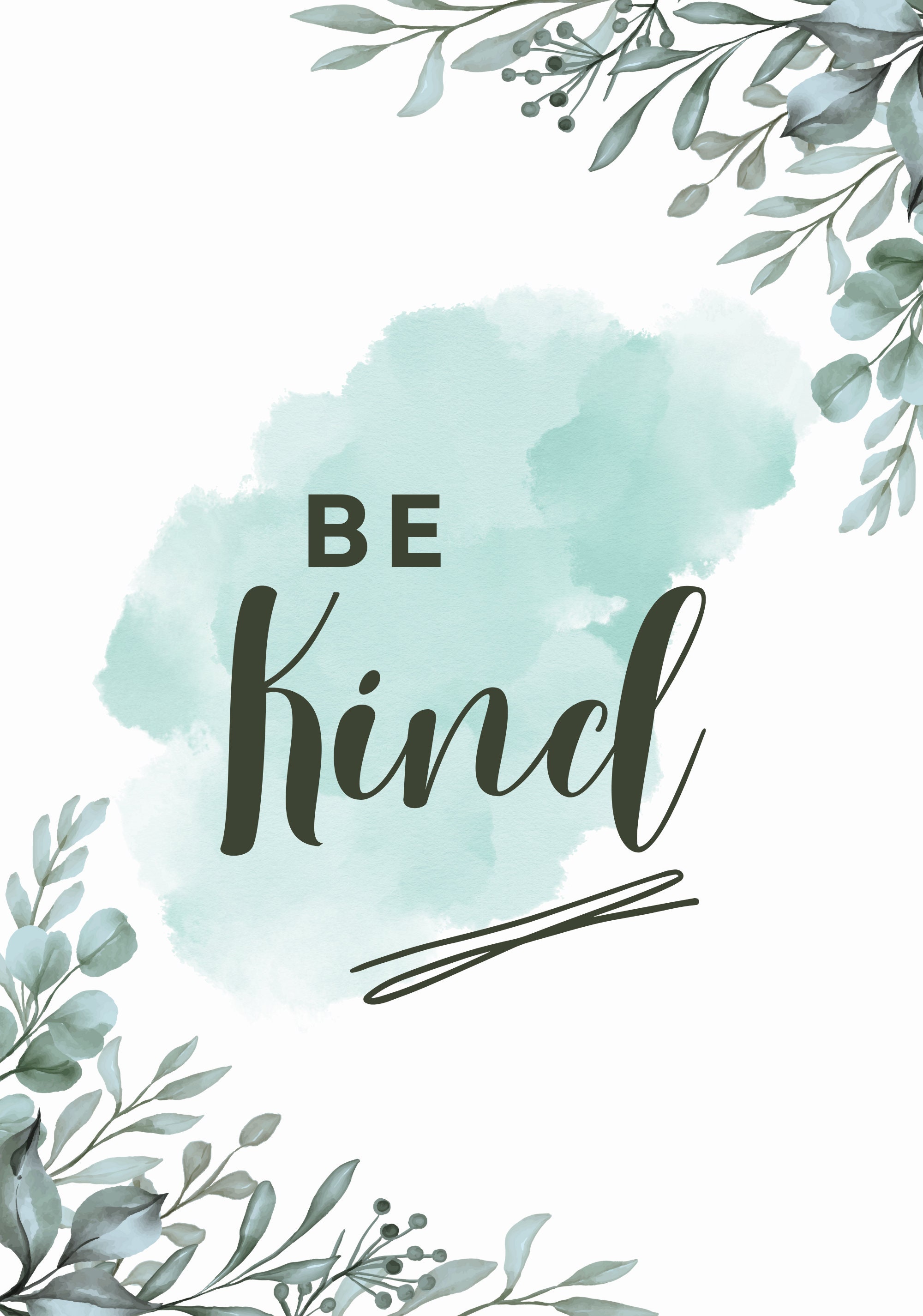 Be Kind Inspirational Poster - Etsy