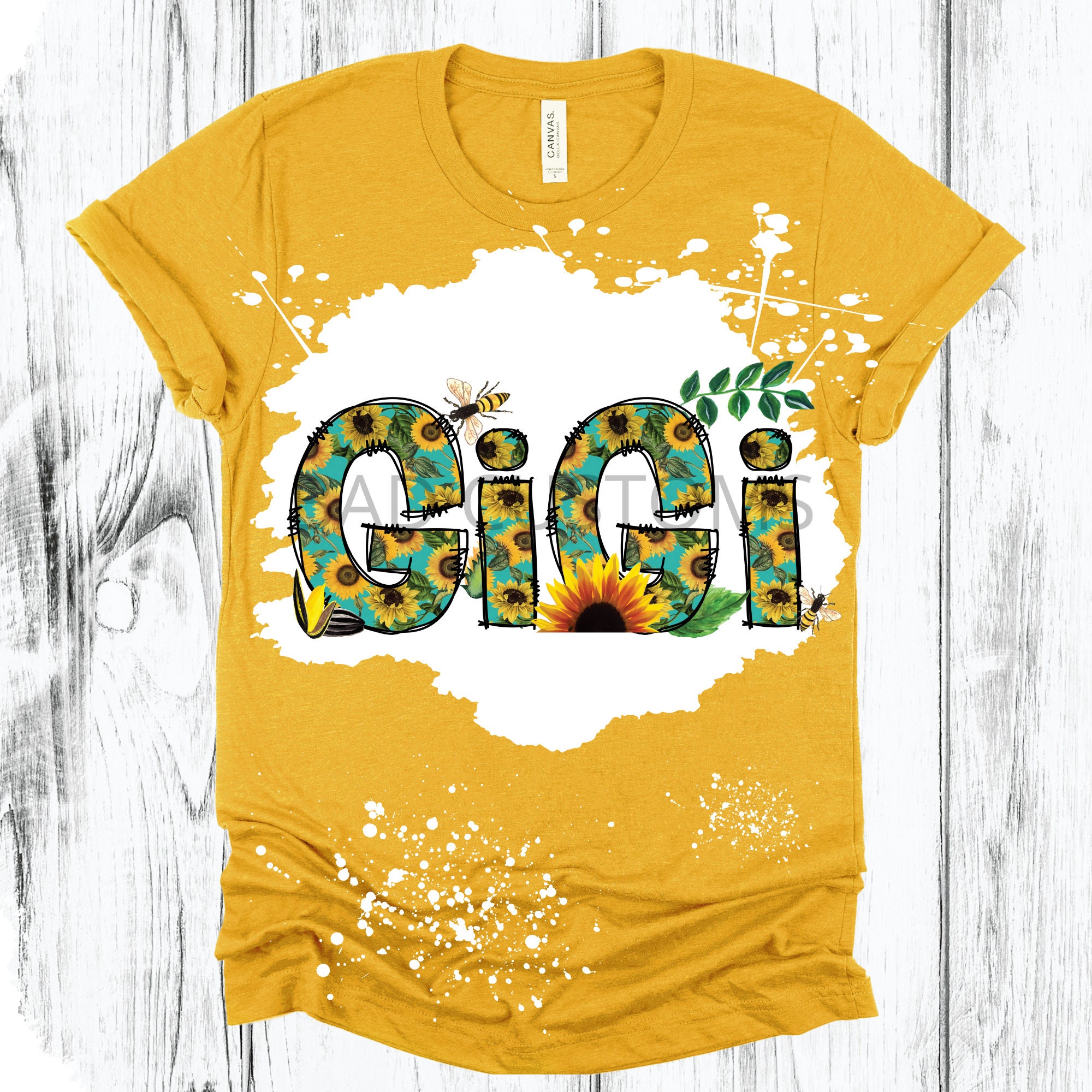 Gigi Sunflower PNG, Sublimation Designs, Sunflower Designs, Gigi PNG ...