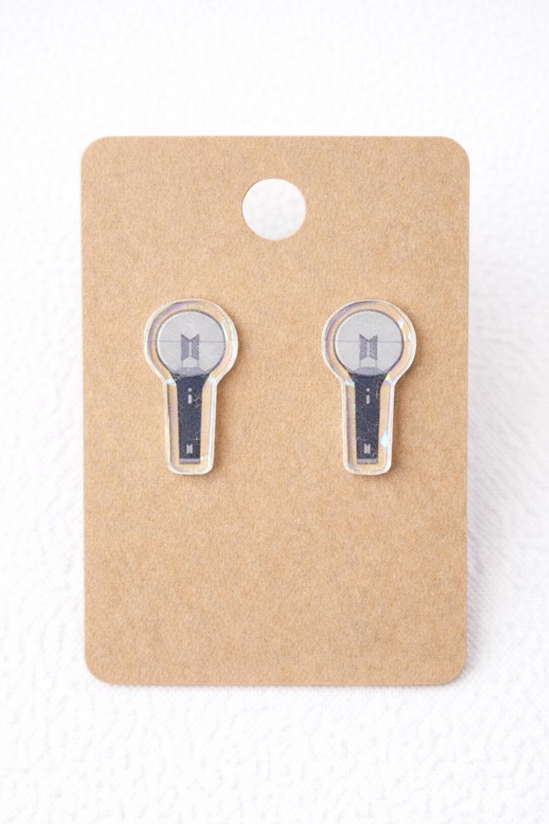 K-pop Lightstick Earrings | Hypoallergenic Acrylic Studs BTS Stray Kids ...