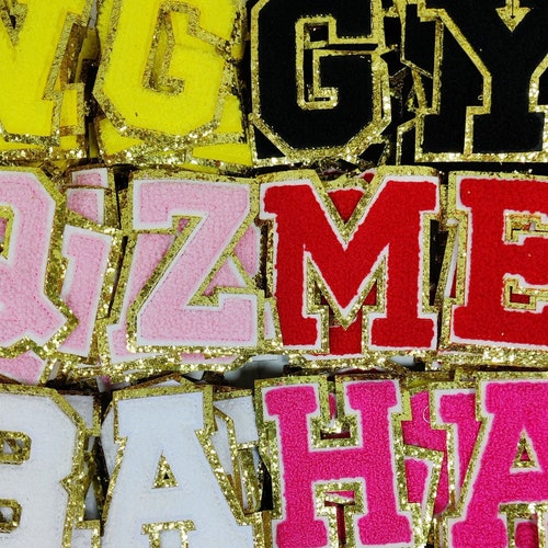 3 Inch Chenille Patchchenille Letters Patch Iron on Patch - Etsy