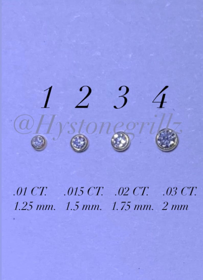 18k Diamond Bezel Gold Tooth Gem SI1 Diamond Tooth Gem Tooth Charm - Etsy