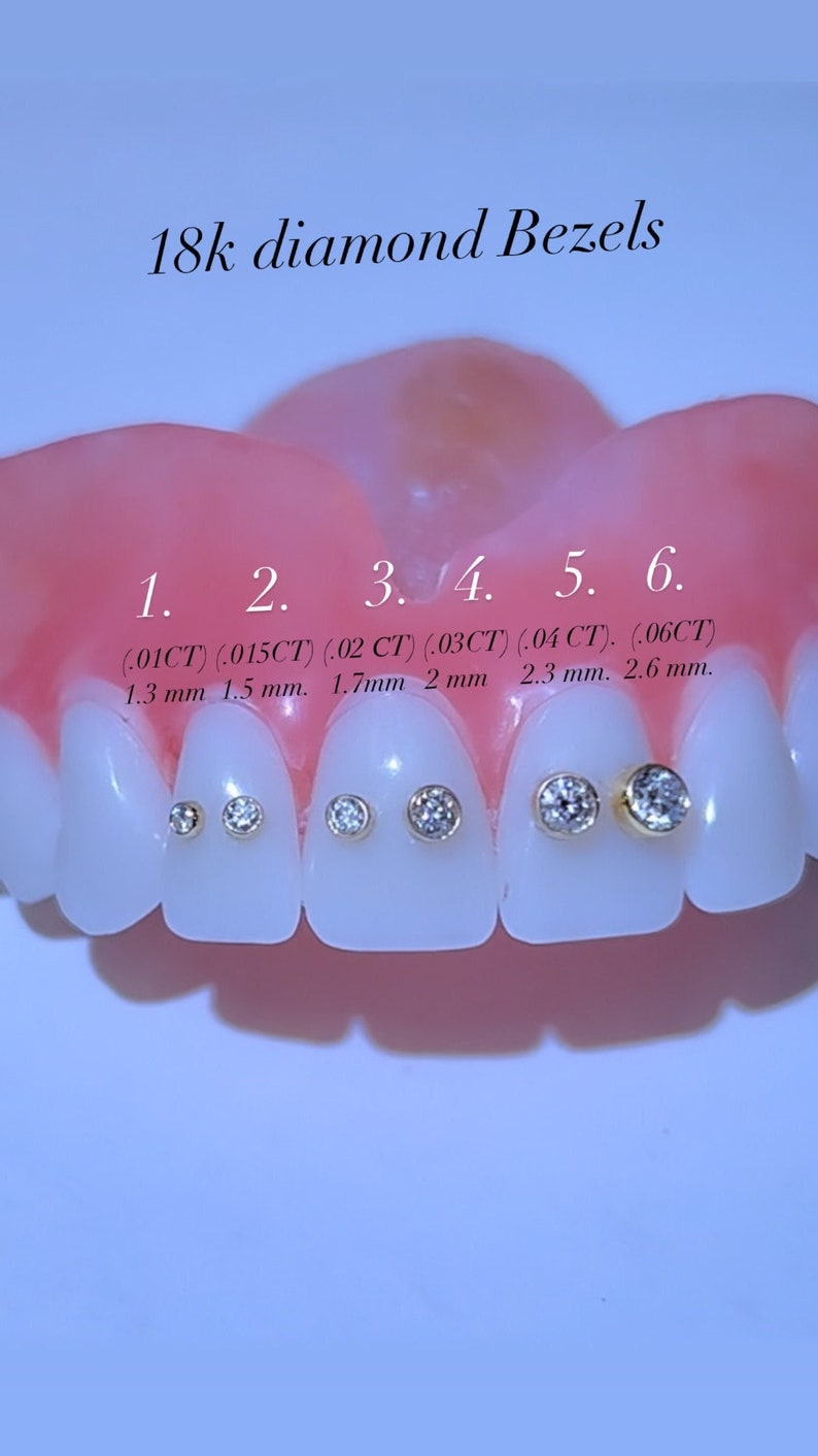 18k Diamond Bezel Gold Tooth Gem Vs Diamond Tooth Gem Tooth Charm Teeth ...