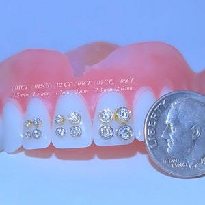 Tooth Gems 18k Diamond Bezel - Etsy