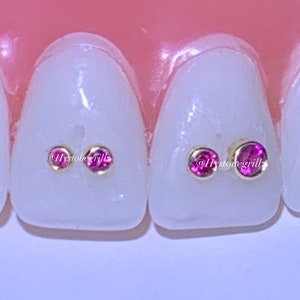18k Ruby Bezel Gold Tooth Gem Ruby Tooth Gem Tooth Charm - Etsy