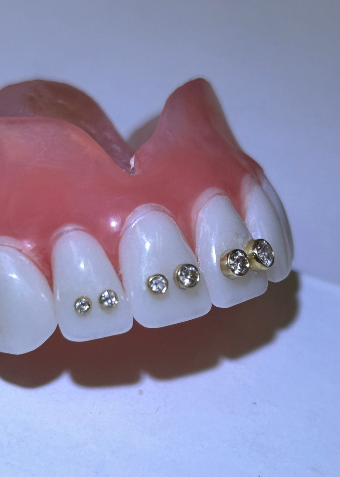 Tooth Charm Gold 18k Diamond Bezel - Etsy