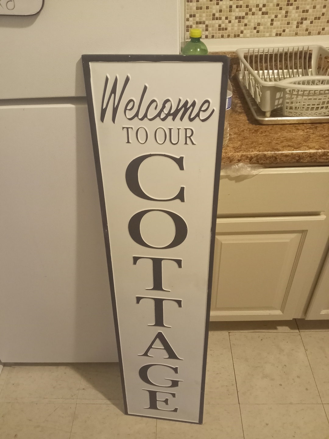Door Greeter Sign Welcome to Our Cottage - Etsy